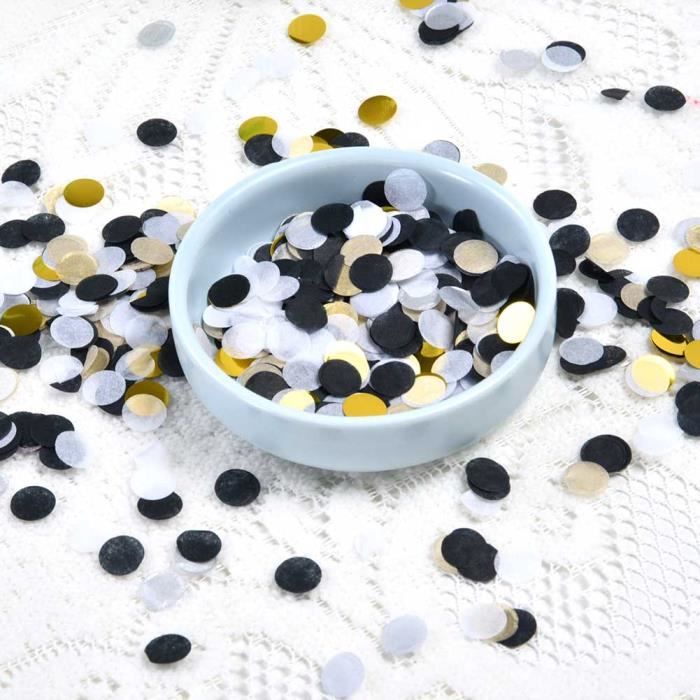 Confettis en tissu 30g Paquet Rond Pousser Papier Confettis Multicolore ...
