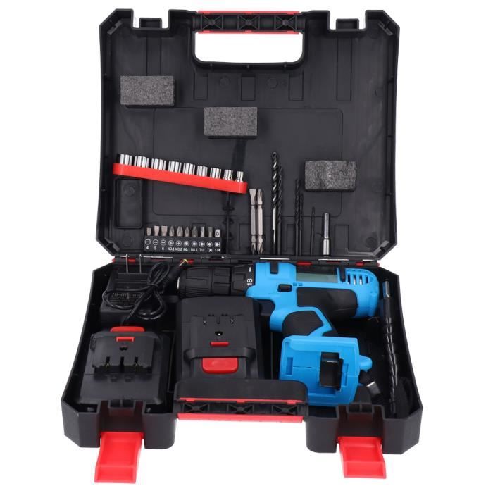 EJ.life Perceuse électrique 48VF Electric Cordless Impact Hammer Drill ...