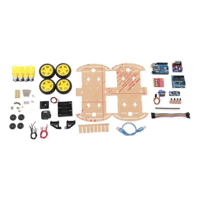 EJ.life Kit de châssis de voiture robot intelligent Smart Robot Car ...
