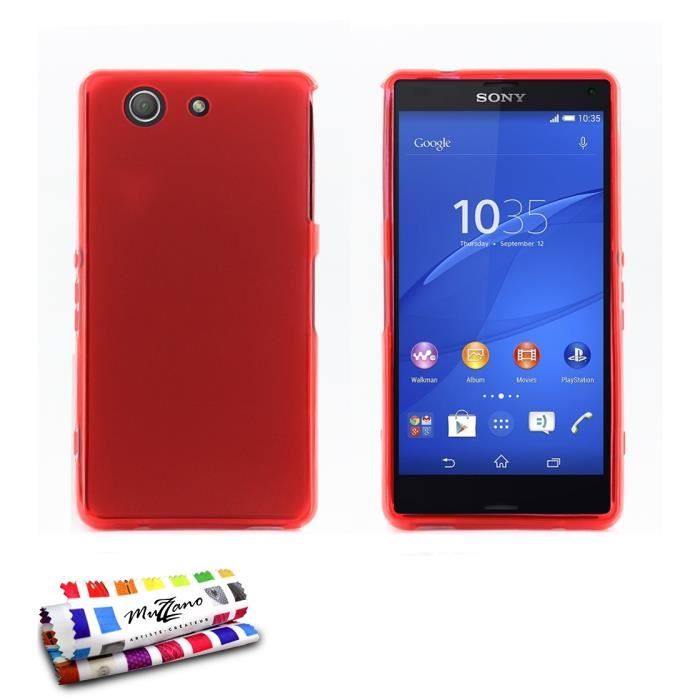 Coque "Glossy Hybrid" SONY XPERIA Z3 COMPACT Rouge - Cdiscount Téléphonie