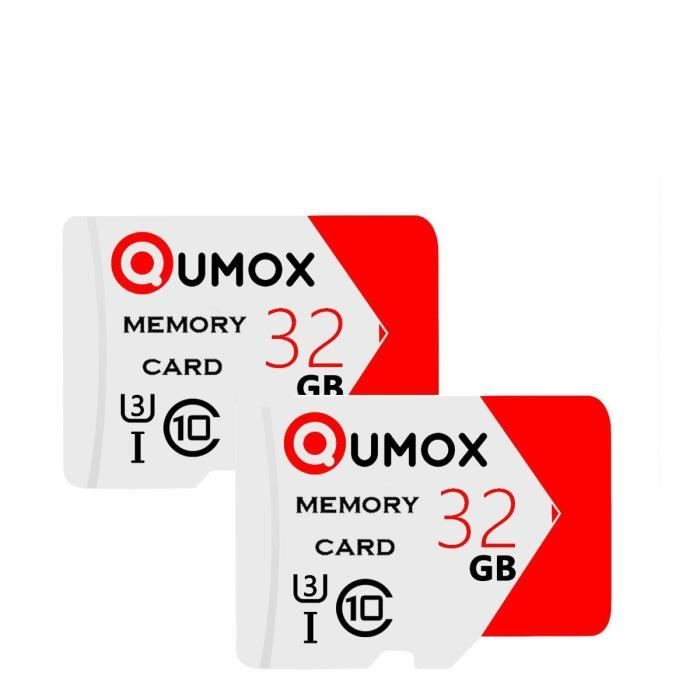 2PCS Micro SD Carte Mémoire 32Go 32G 32go Micro SD SDHC CLASS 10 UHS-1 ...