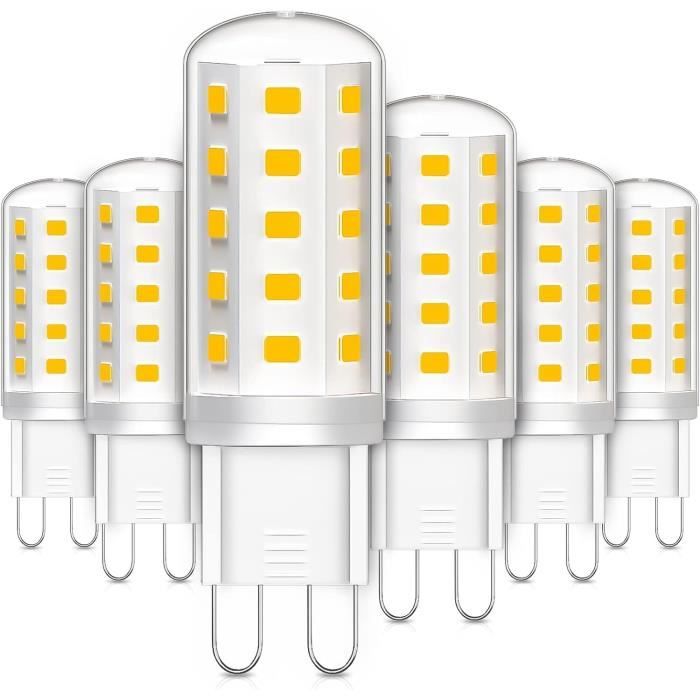 Ampoules Led G9, 3W Equivalent 30W Halogène Lampe, Blanc Chaud 2700K ...