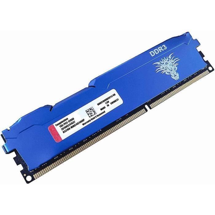 Ram Ddr3 4Go 1600Mhz Pc3-12800 Udimm Cl11 Non-Ecc Unbuffered 1.5V 2Rx8 ...