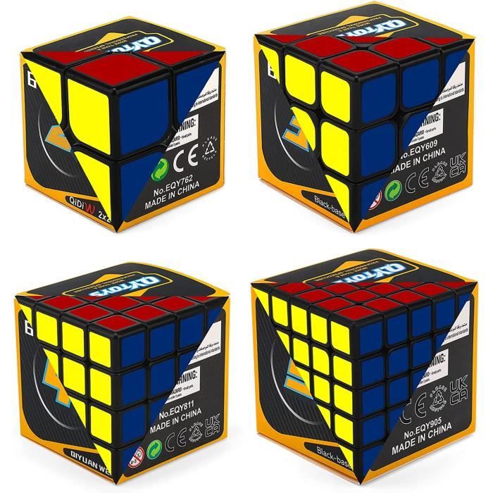 Maomaoyu Speed Cube, Cube de Vitesse Pack de 4, Ensemble de Cubes 2x2 ...