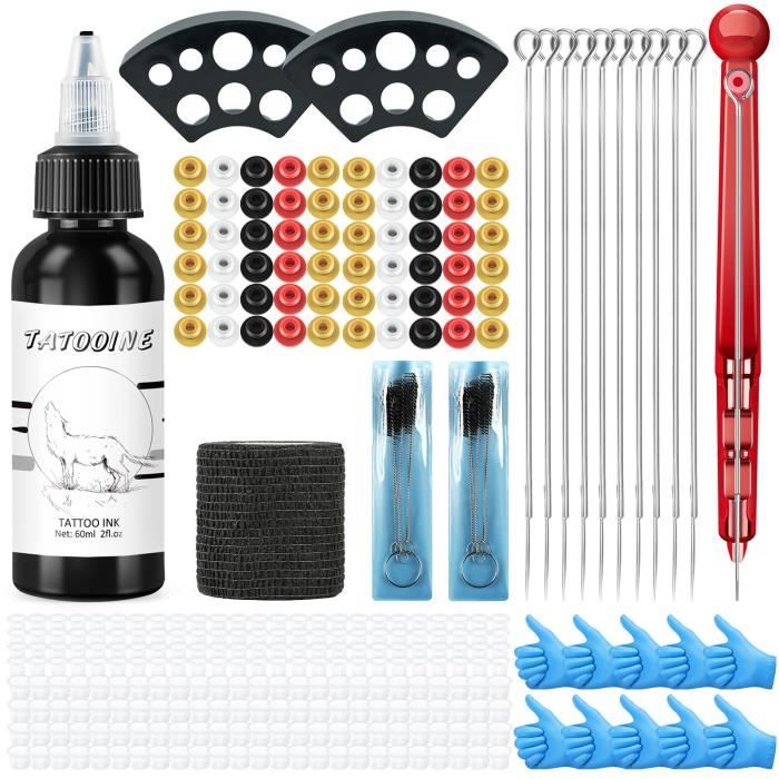 TATOOINE tatouage kit stick and poke avec encre hand poke stick kit DIY practice kit avec ...