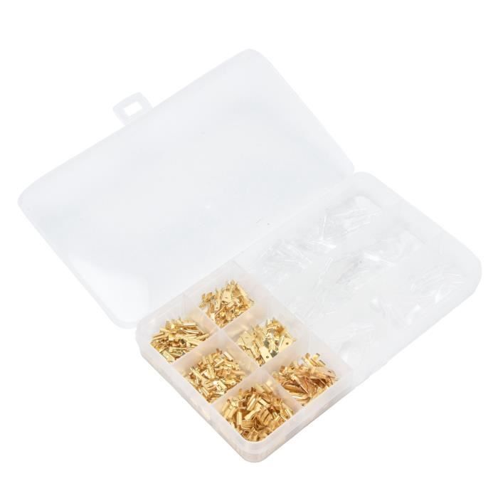Tbest kit d'assortiment de manchons isolants 270 pièces mâle femelle ...