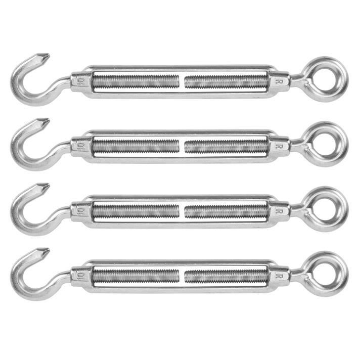 TMISHION Vis à œil du crochet de réglage du tendeur 4 pièces M10 en ...