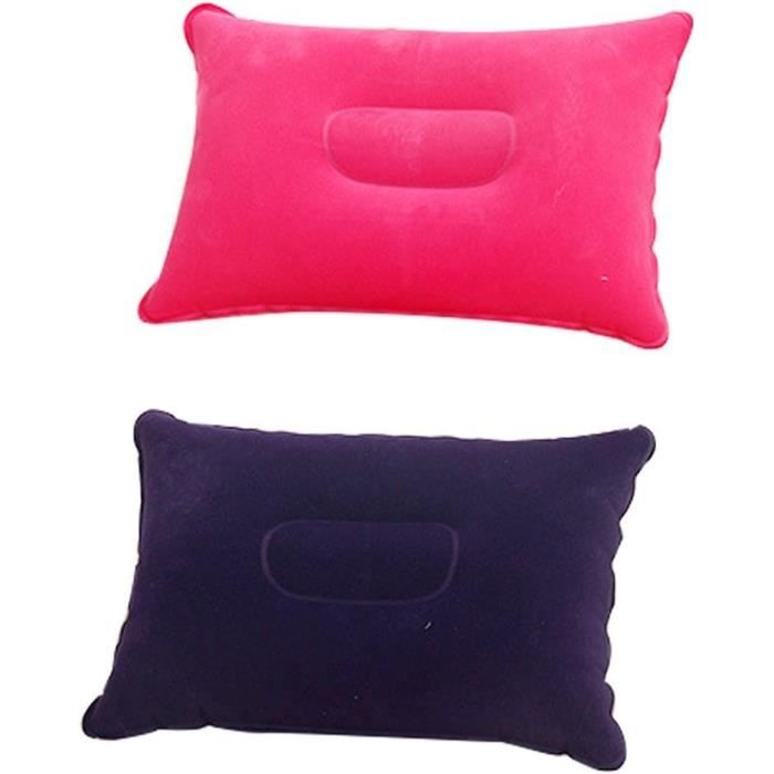 Lot De 2 Coussins Gonflables De Voyage, Léger Et Portable Pour ...