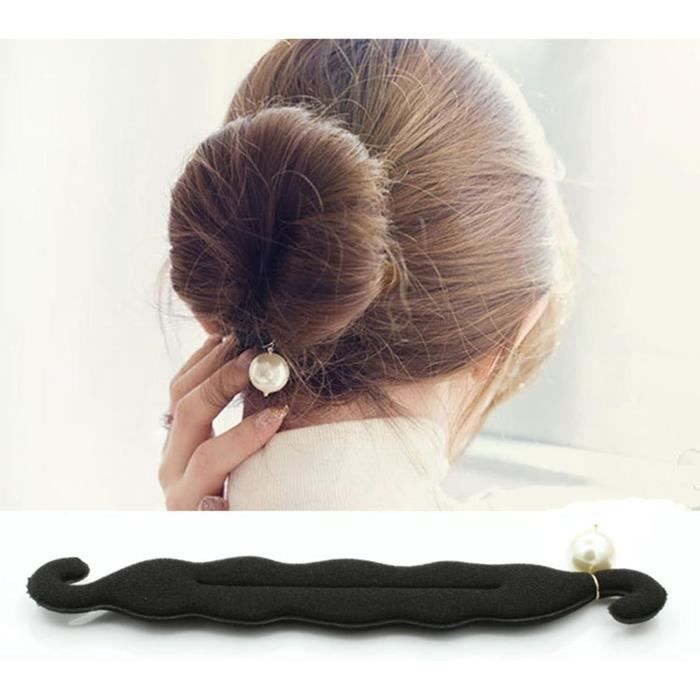 Pince à cheveux en perles style Boho, en éponge, en mousse noire, pour ...