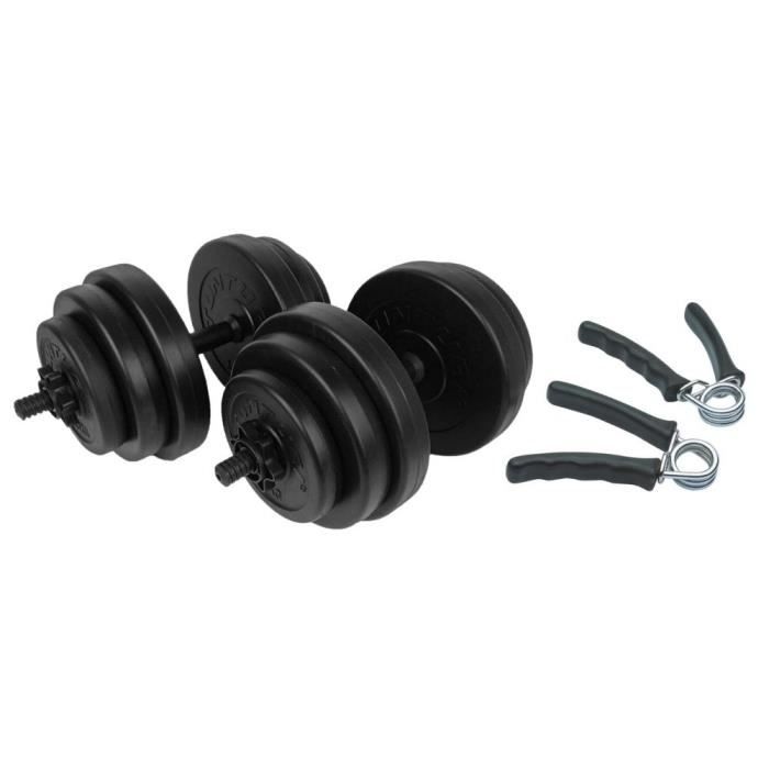 Tunturi - Ensemble de fitness - 2 Haltères - total 28 kg & 2 Haltères ...