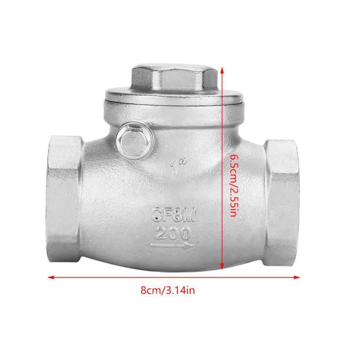 VBESTLIFE Clapet anti-retour battant Swivel check valve, unidirectional ...