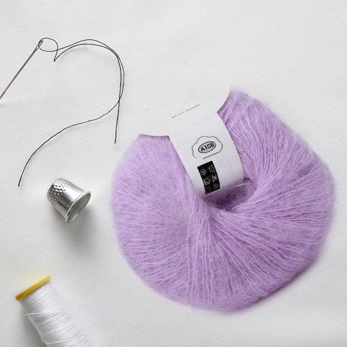 Tricot De Fil Long En Laine Mohair Doux D'Angola Populaire Chaud ...