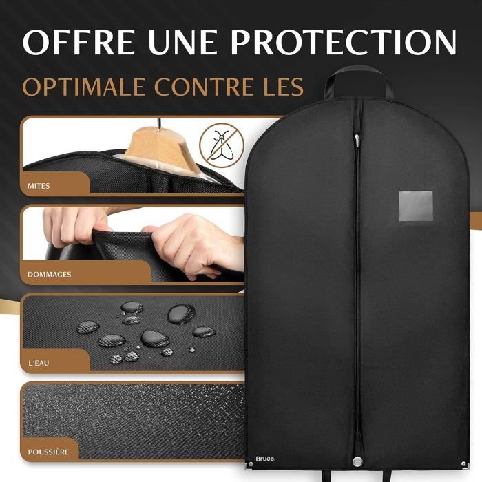 2x Housse Vêtement inclus 1x sac á chaussures - [100x60cm] - Housse ...