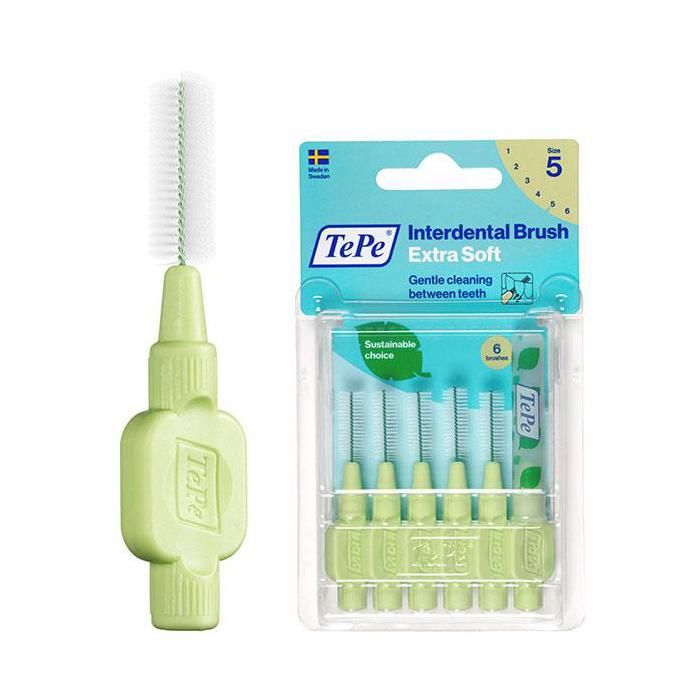 TePe Brossette Interdentaire Extra Souple Eco-Responsable Vert Pastel ...