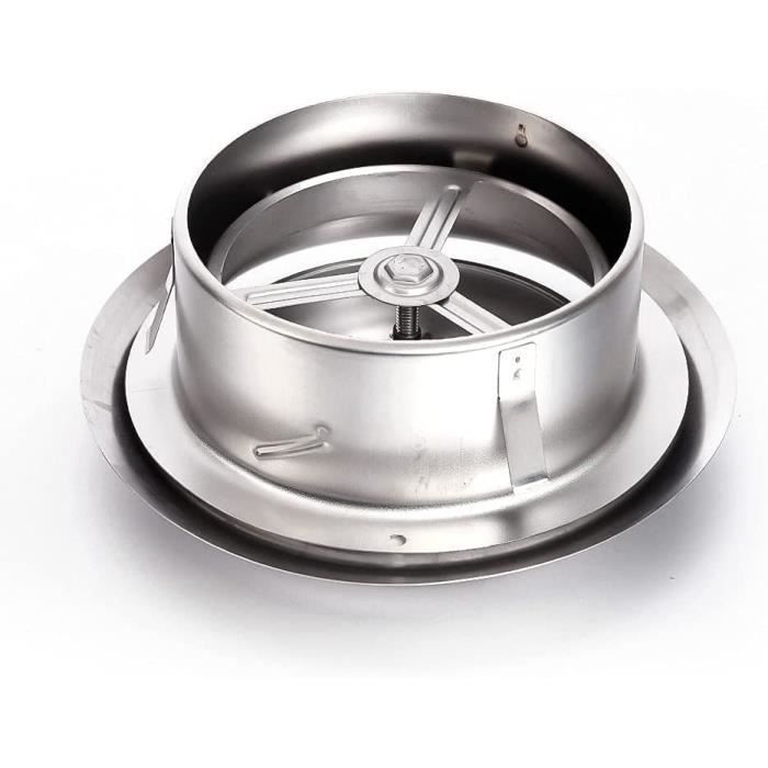 Bouche d'aération réglable ronde inox 100 mm - Extraction ou ...