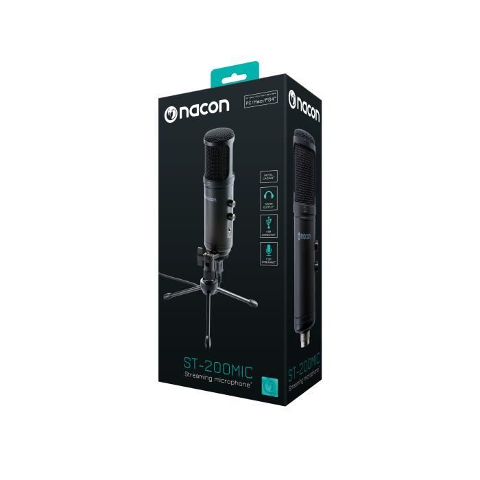 Microphone de table - NACON - PCST-200MIC - Unidirectionnel - 16 bits ...