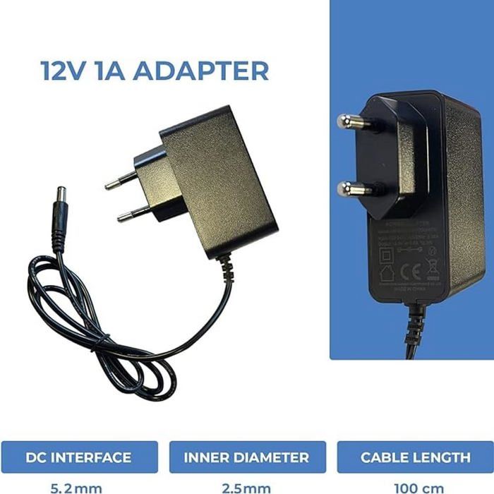 Alimentation Universelle 12V Dc 1A, Ac 100-240V 50/60Hz, Adaptateur ...