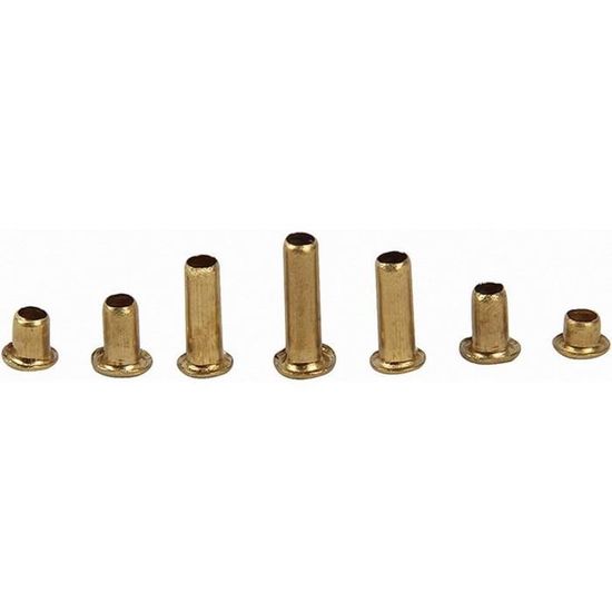 Lot de 100 rivets aveugles en aluminium 4 mm x 10 mm, rivets pop à ...