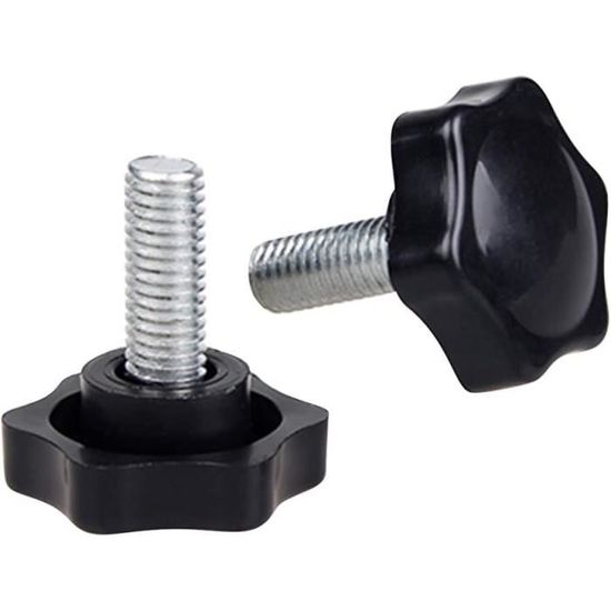 Yudesun Tête Étoile Vis Serrage Poignée Bouton 3/15 Pièces M6 Fileté ...