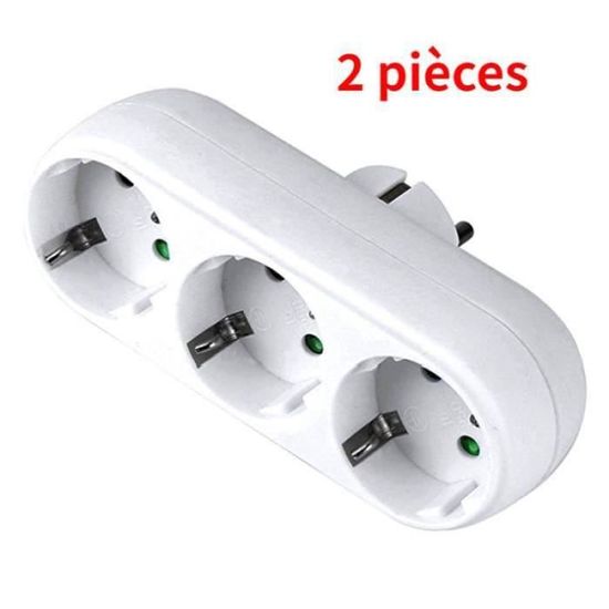 3 pièces Smart Home trois prises EU Plug multiprise multiprise ...
