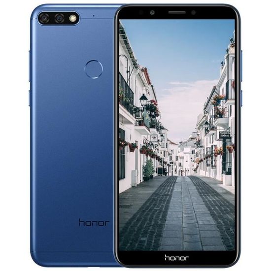 Huawei Honor 7C 4+64Go Dual Sim bleu - Cdiscount Téléphonie