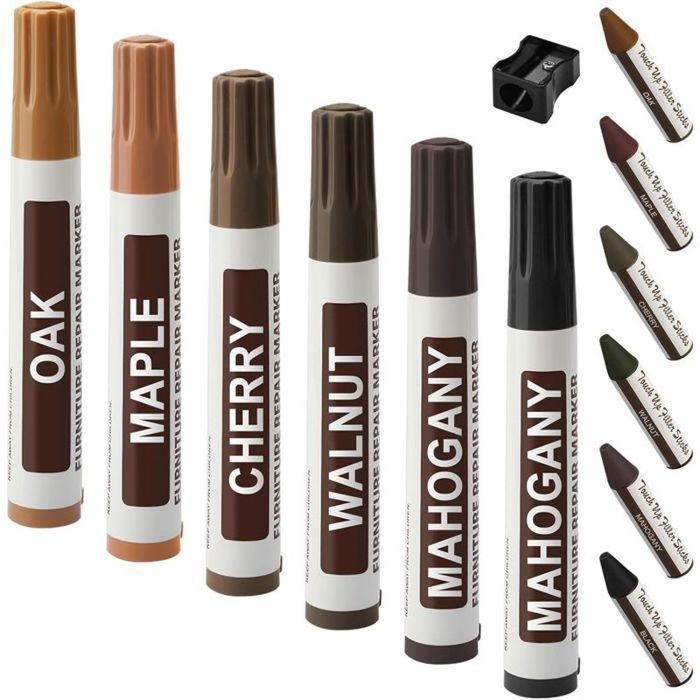 Set Of 13 Furniture Repair Markers For Wood And Wax Sticks With ...