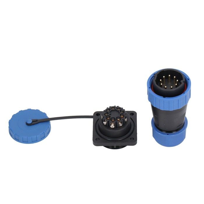 Connecteur de prise étanche 380V 45A IP68, puissance d'aviation sans ...