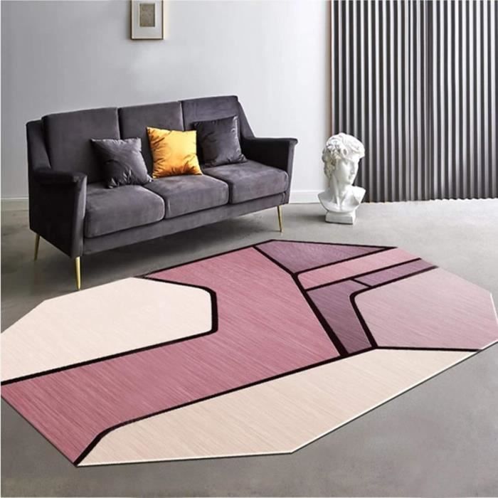 Sn Huipeng Grand Tapis Rond Avec Surface Géométrique Moderne Tapis De ...