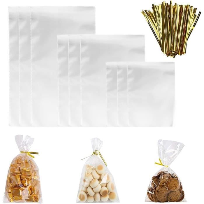 Sachet Transparent, 300 Pièces Sachet Plastique Transparent, Sachet ...