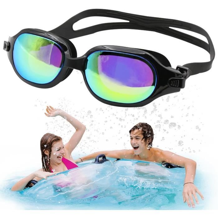 Lunettes De Natation Anti-Buée – Lunettes De Piscine À Grande Monture ...