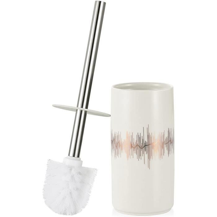 Brosse de Toilettes Balai WC avec Support Amovible et Récipient en ...