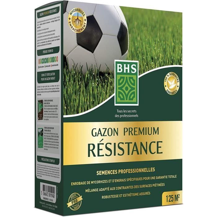 GPRE2.5 Semence Gazon Premium Universel 2.5 KG 125 m2 Pelouse Robuste ...