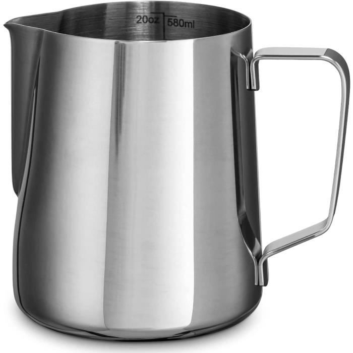 Pichet à mousser le lait crémier en acier inoxydable pichet à mousser ...