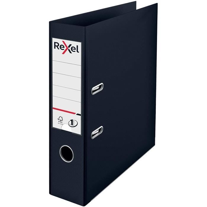 Classeur à levier en polypropylène A4 - Rexel - 2115501 - Noir ...