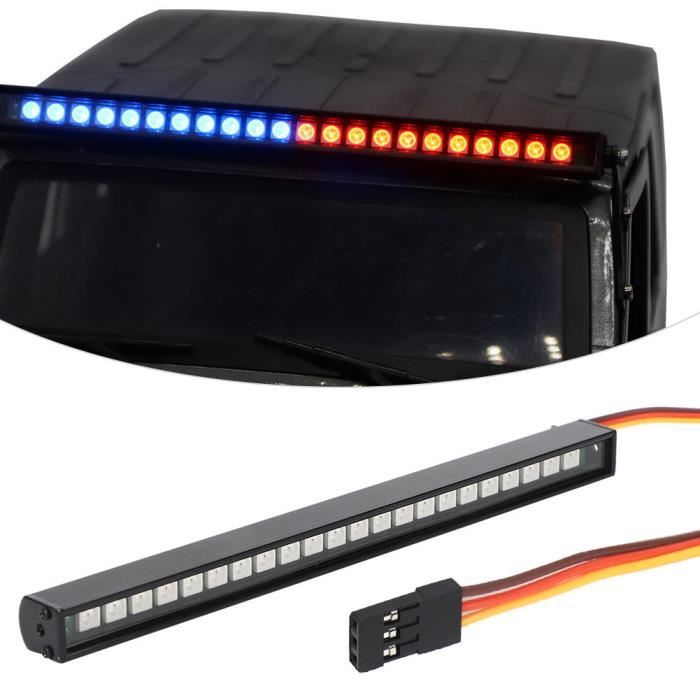 Qiilu LED RC toit lumière RC voiture toit lumière coloré universel ...