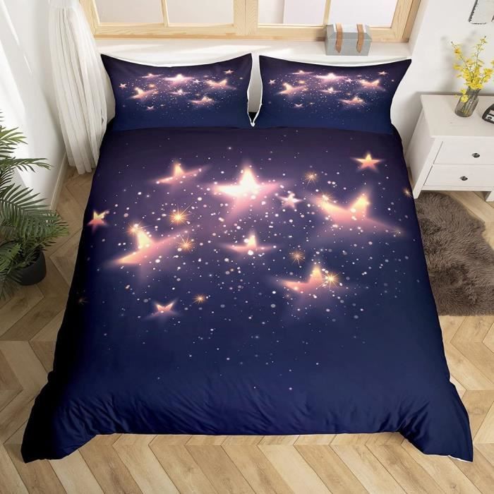 Housse de Couette 150x200 Étoile Parure de Lit Imprimée 3D Housses de ...