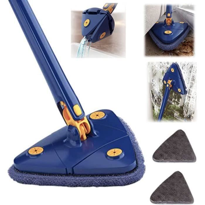 SERPILLERE - LAVETTE - Mop Balai télescopique Triangle rotatif à 360 ...