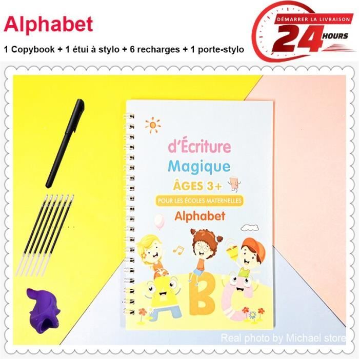 Cahier De Pratique Magique Pour Enfants Livre Réutilisable Lingette