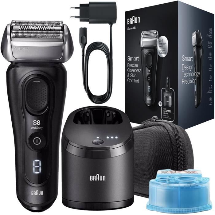 Rasoir électrique - Braun - Series 8 8460cc - Rasage précis et doux ...