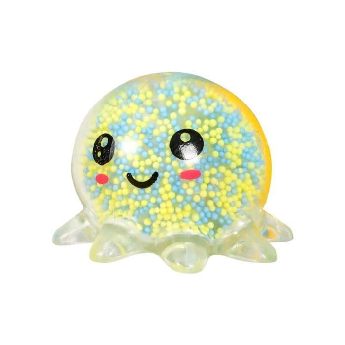 CRAZE Glowing Toy Octopus Sponge Bead Ball for w/ Face Interactive Soft ...