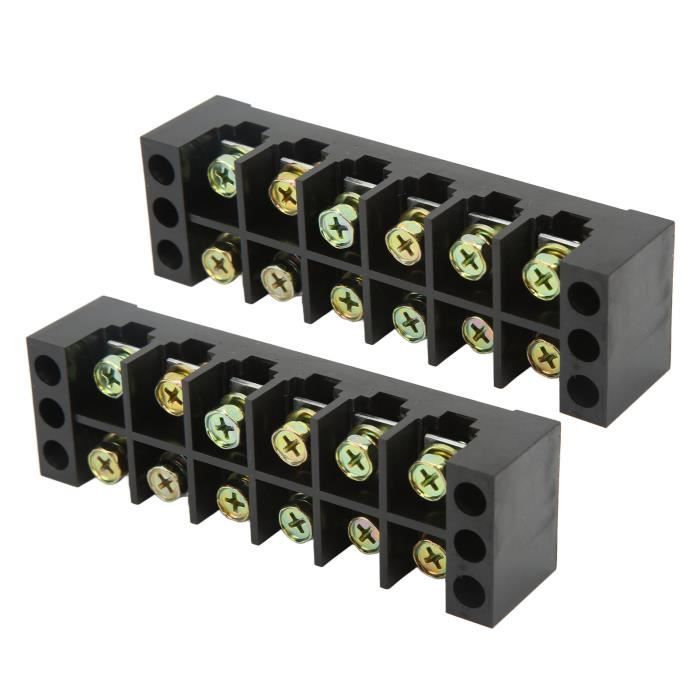 Duokon Bornier de circuit de terre Bornier grand courant câblage facile ...