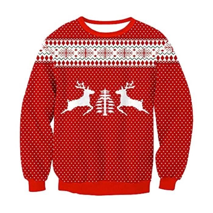 Pull Chandail Festive Colorful & Jolly Christmas Jumpers Novelty Ugly ...