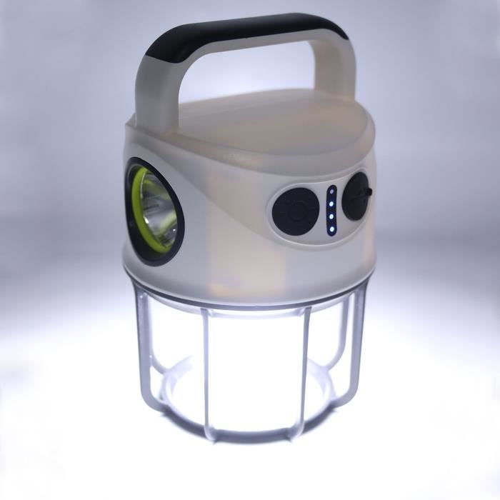 Lanterne de camping LED - QIILU - Rechargeable - Double source de ...