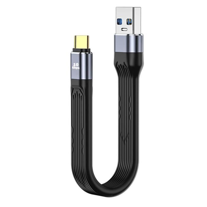 Câble Usb Vers Usb C Court, Câble De Charge Rapide De 100W, 10Gbps Usb3 ...