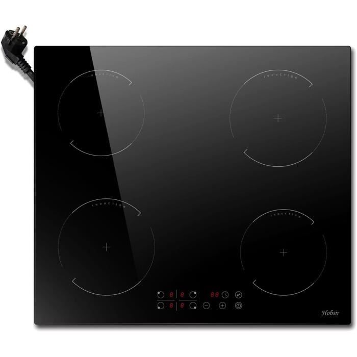 Hobsir Plaque Induction 4 Feux, 3500W, Plaque À Induction Avec Prise ...