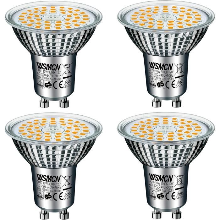 Ampoule LED GU10 - SANAG - PAR16 - 10W - Blanc Chaud - 3000K - 1050 ...
