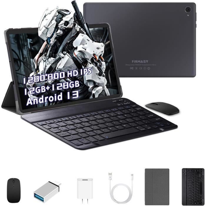 2024 Tablette Tactile 10,1 Pouces Android 13 Gms, 2 En1 Tablet Pc Avec Clavier 12Go Ram 128Go ...