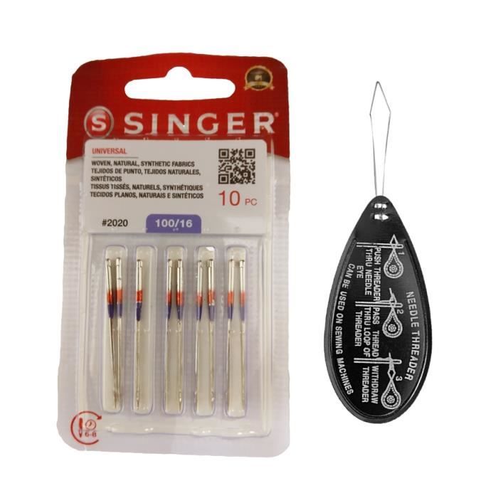 Singer Universal (Universel / Universelle) 2020 Lot de 10 Aiguilles pour Machine à Coudre ...