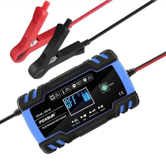 Cheap-Chargeur de Batterie Automobile 12V 24V Camion Motocyclette Tondeuse à Gazon Bateau ...