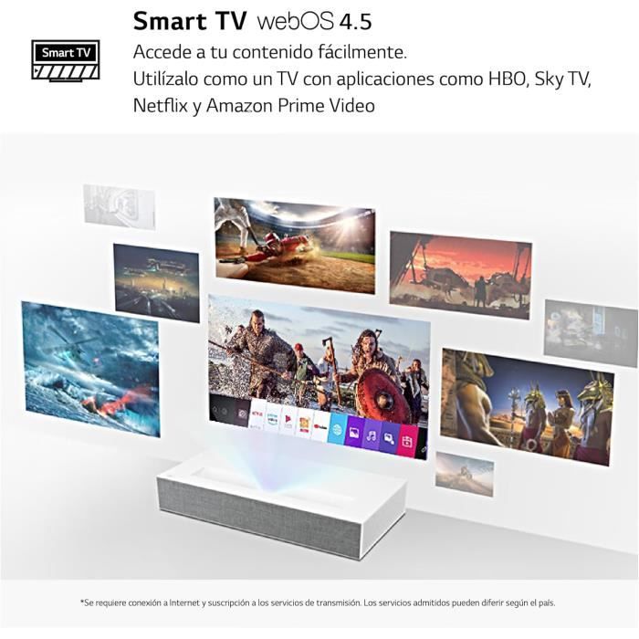 Vidéoprojecteur Laser Hu85Ls Focale Ultra Courte Pour Home Cinema, 2700 Lumen, 4K Uhd 2160P ...